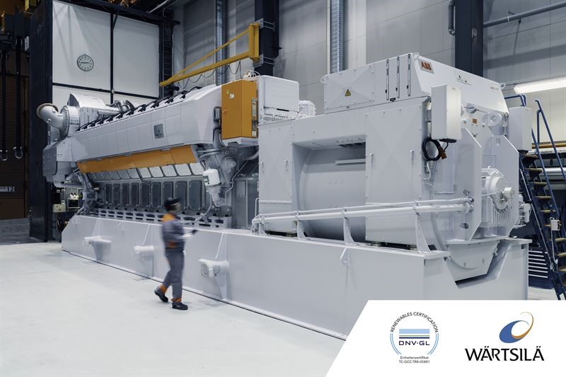 Wartsila 31SG gas engine generating set awarded German Grid